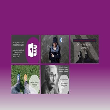 Getting started with OneNote | PPT