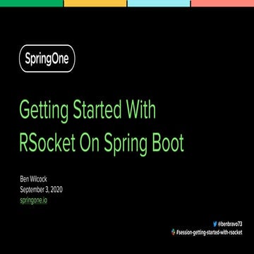 Getting Started With RSocket | PPT