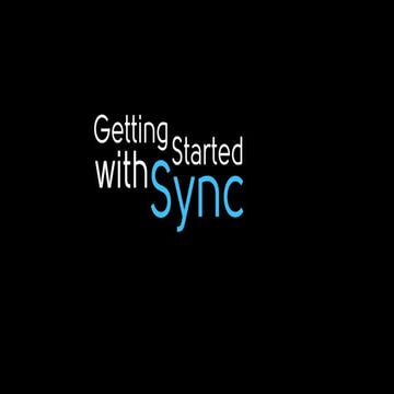 Getting Started with Sync | PDF