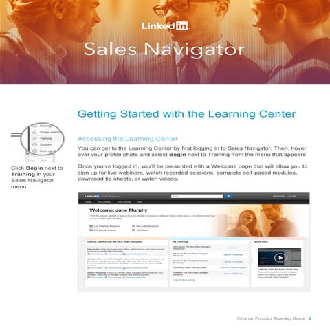 Getting started with the learning center | PDF