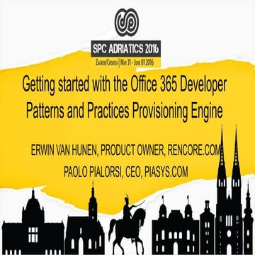Getting Started With The Pnp Provisioning Engine Ppt