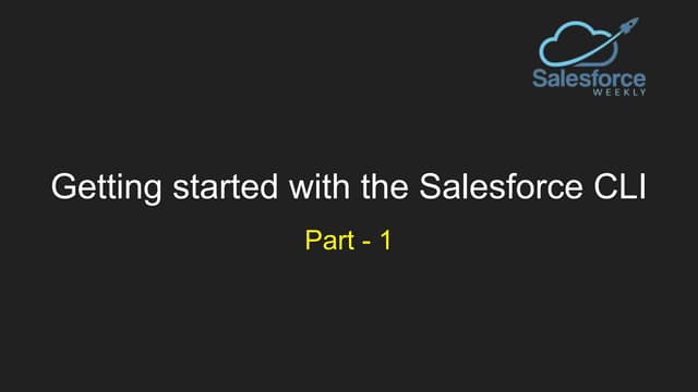 Getting Started With Salesforce Dx And Cli Pptx Operating Systems