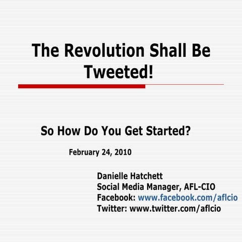 Getting Started With Twitter | PPT