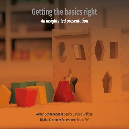 Getting the basics right - an insights-led presentation | PPT