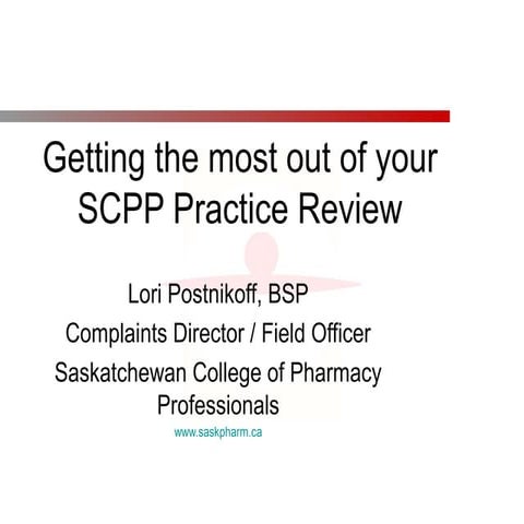Getting the most out of your scpp practice review l. postnikoff | PPT ...