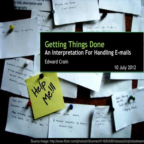 Getting things done (an interpretation for handling e mails) | PPT