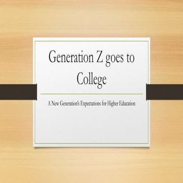Understanding the Generation Z: The Future Workforce | PDF