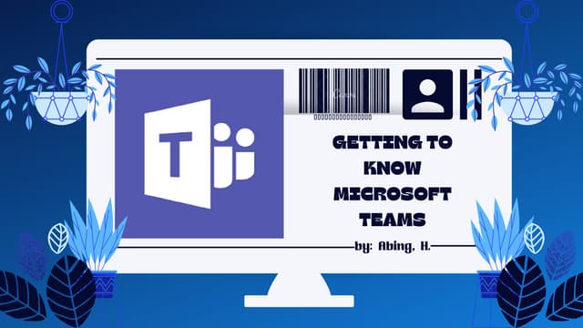 Microsoft Teams - User Guide Presentation | PDF
