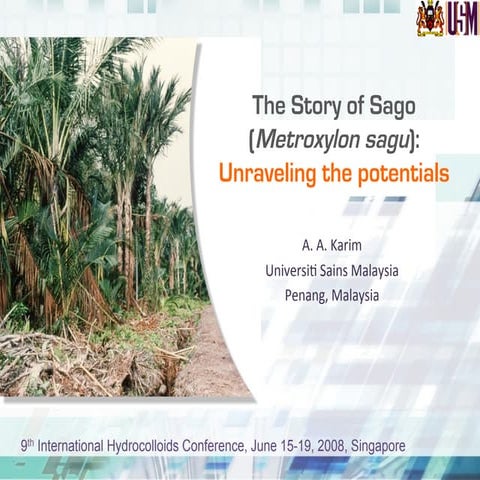 Getting to know sago (palm and starch) | PDF