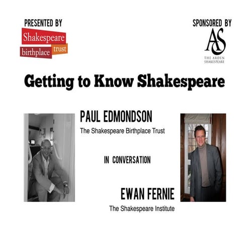Getting to Know Shakespeare | PPT