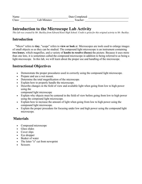 MICROSCOPY SCIENCE 7 - WET MOUNT.pptx | Chemistry | Science
