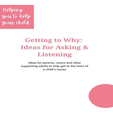 Getting to Why - Ideas for asking and listening | PDF