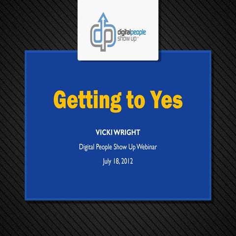 Getting To Yes Presentation | PPT