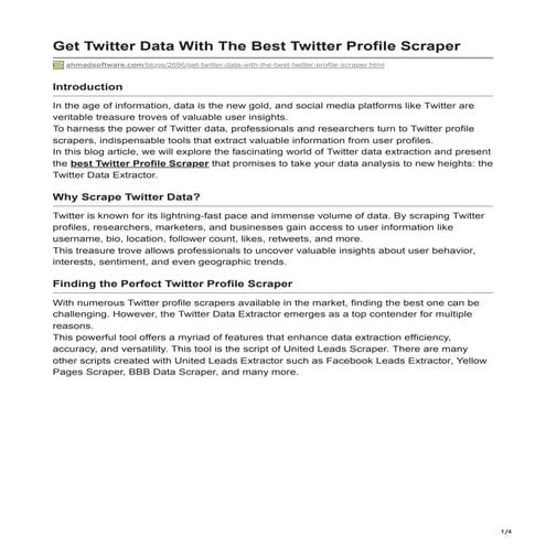 Get Twitter Data With The Best Twitter Profile Scraper.pdf