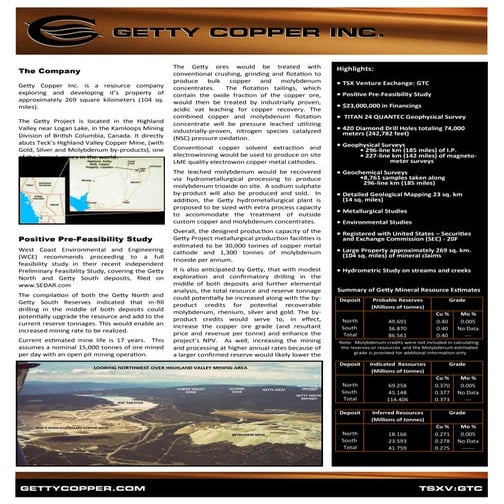 Getty Copper Powerpoint Presentation June 16, 2016 | PPT