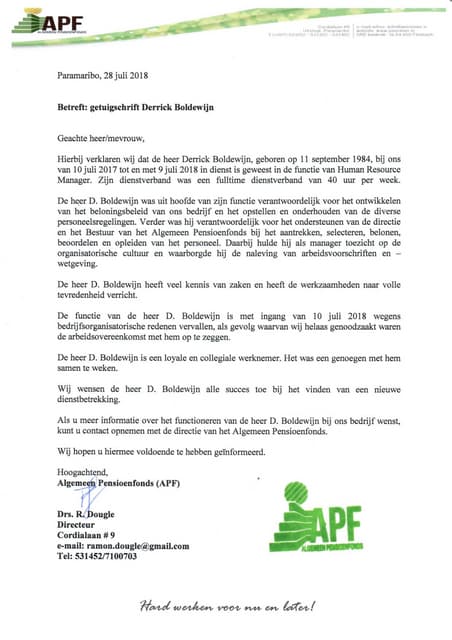 Dankbrief 3e kwartaal | PDF