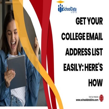 Get Your College Email Address List Easily Here's How | PPT