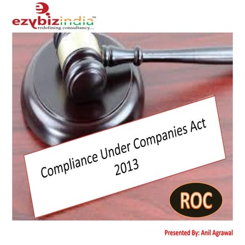 Get your companies roc compliance done at ezybiz india consulting llp | PPT