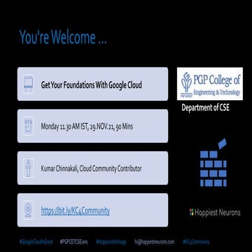 Foundations on Google Cloud | PPTX