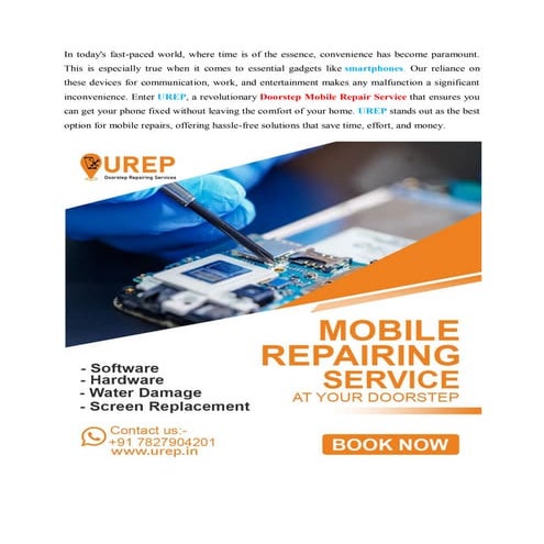 Get Your Phone Fixed Without Leaving Home - Doorstep Mobile Repair | PDF