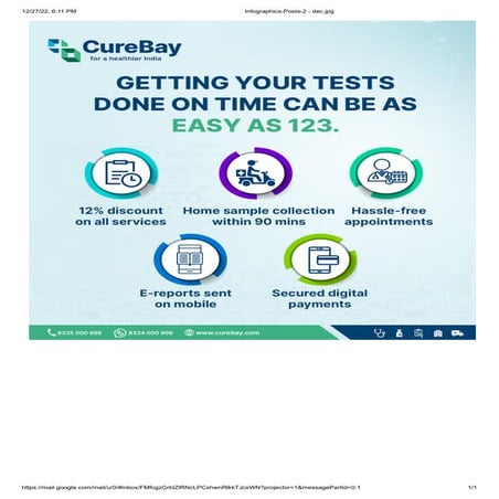 Get Your Tests Done on Time - CureBay | PDF | Medical Tests | Medical ...