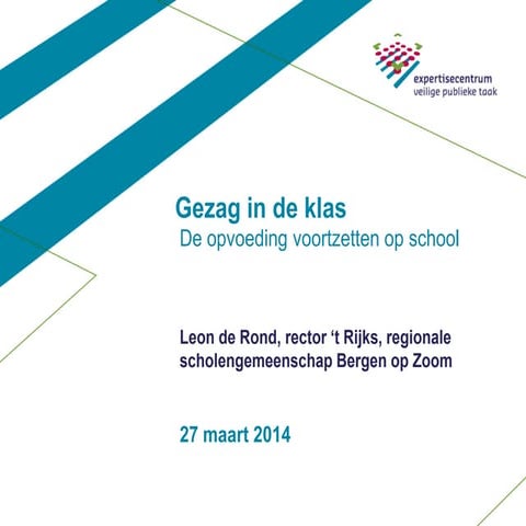 Gezag presentatie Leon de Rond | POT