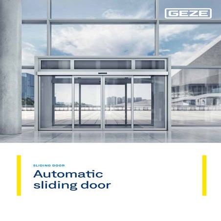 Geze - automatic sliding doors | PDF