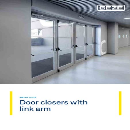 Geze - Door Closers with linkarm | PDF