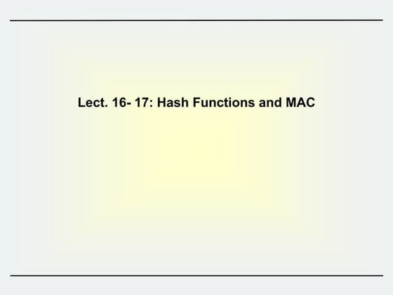 Sha 1 Algorithm Ppt