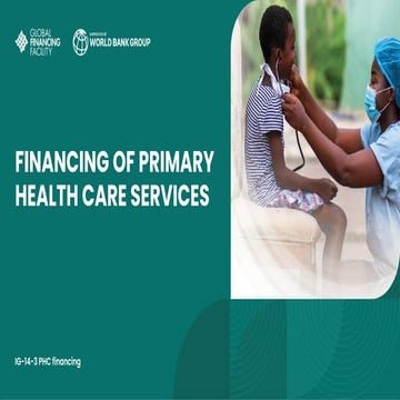 Healthcare financing presenation slides for at school | PPT