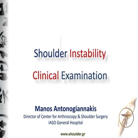 Chengdu instability clinical examination | PPTX