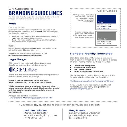 Gfi branding guide | PDF