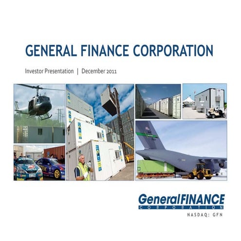 GFN Investor Presentation12-12-11 | PDF