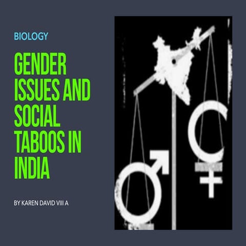Gender issues and social taboos in India | PDF
