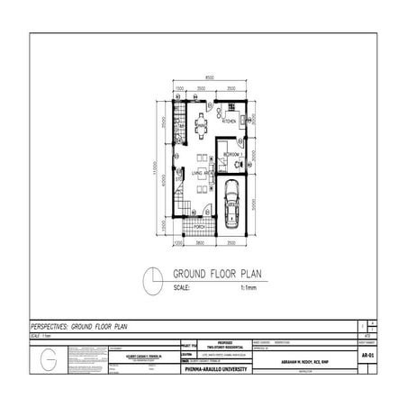 Exported AutoCAD ground floor plan sample | PDF