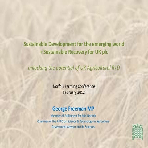Agropolis international-presentation | PPTX