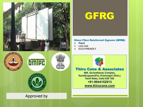 Glass Fiber Reinforced Gypsum (GFRG) Panel | PPTX | Civil Engineering ...