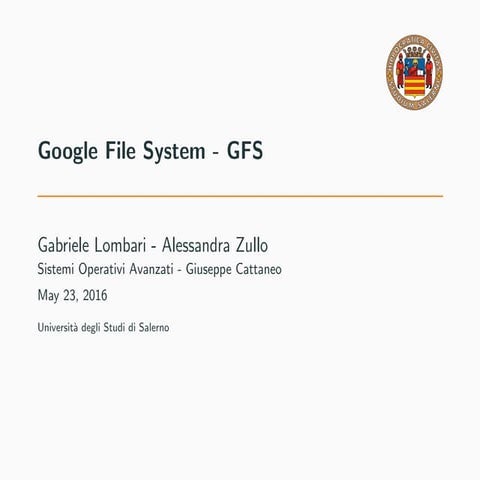 Google File System - GFS | PPT