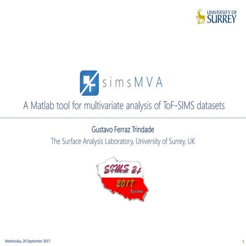 simsMVA: A Matlab tool for multivariate analysis of ToF-SIMS datasets | PPT