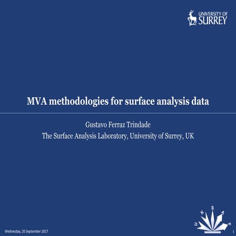 MVA methodologies for surface analysis data | PPT
