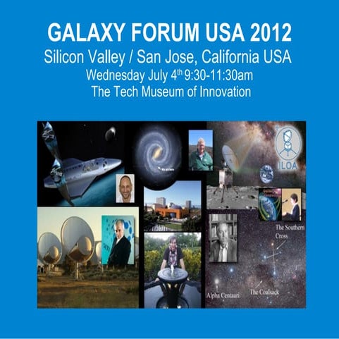 Galaxy Forum USA 2012 - Steve Durst | PPT | Space and Astronomy | Science