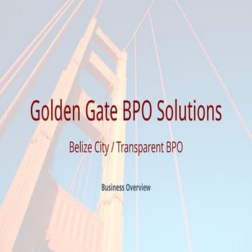 GGBPO Partner Overview - Transparent BPO | PPT