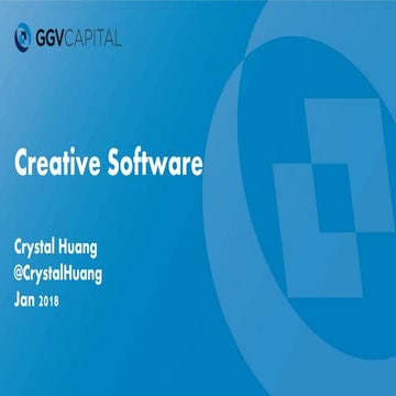 Creative Software Market Thesis 2018 | PPT