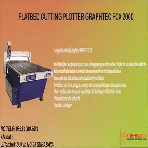 Mesin Flatbed Cutting Plotter Graphtec Ppt