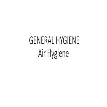 Air Hygiene | PPTX