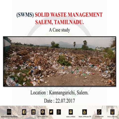 Solid Waste Management @ Salem ( A case study ) | PPSX