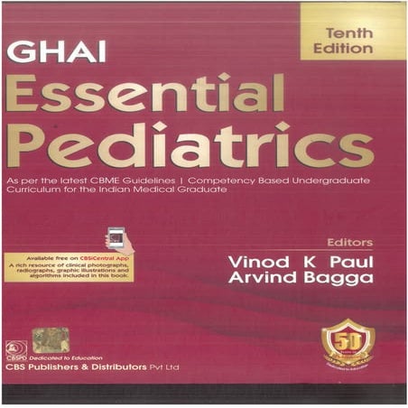 Ghai Essential Pediatrics 10edition new edition | PDF
