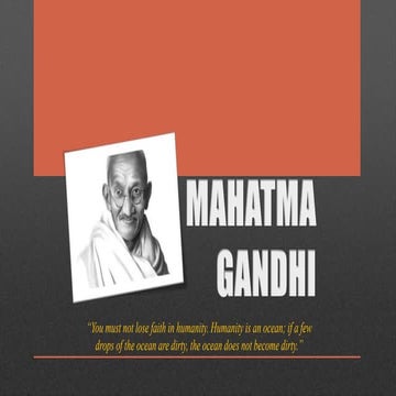 MAHATMA GANDHI | PPTX