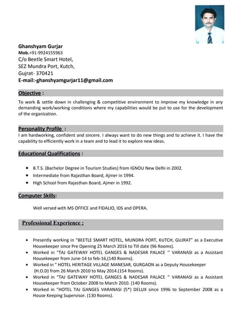 RESUME YOGENDRA. | PDF
