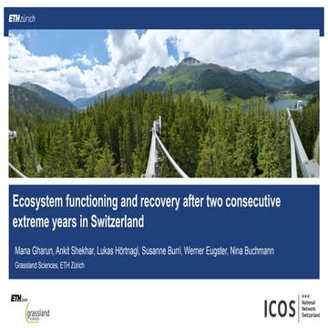 Gharun, Mana: Ecosystem functioning and recovery after two consecutive ...